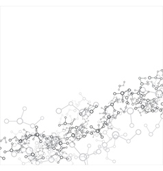 Molecule on white background Royalty Free Vector Image
