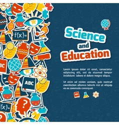 Education science background Royalty Free Vector Image