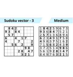 Sudoku kids game cut and paste the pictures cute Vector Image