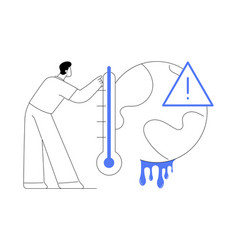 Global warming abstract concept Royalty Free Vector Image