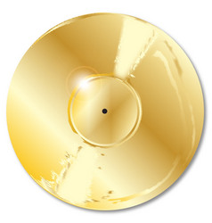 Gold record Royalty Free Vector Image - VectorStock