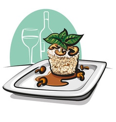 Risotto Royalty Free Vector Image - VectorStock