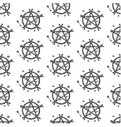 Dotwork two snakes Royalty Free Vector Image - VectorStock