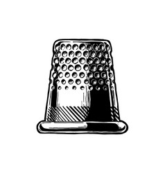 Drawing thimble Royalty Free Vector Image - VectorStock
