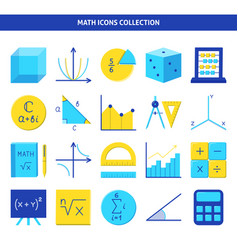 Flat icon on stylish background geometry lesson Vector Image