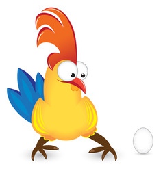 Cute parrot bird cartoon Royalty Free Vector Image