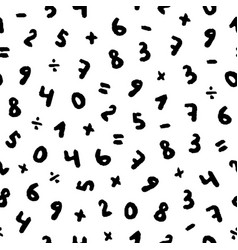 Hand drawn study seamless pattern Royalty Free Vector Image