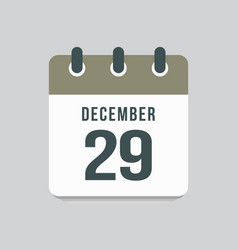 Calendar day 29 february leap or intercalary year Vector Image
