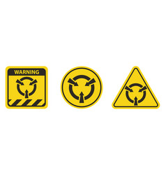 Electrostatic sensitive device symbol sign Vector Image