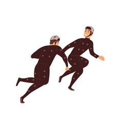 Full walk cycle sequence animation man in motion Vector Image