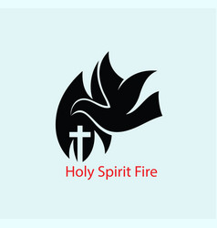 Fire holy spirit Royalty Free Vector Image - VectorStock