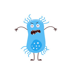 Blue jelly splash monster Royalty Free Vector Image