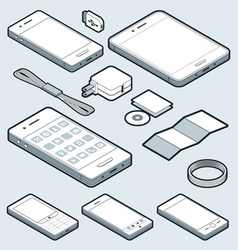 Isometric mobile Royalty Free Vector Image - VectorStock
