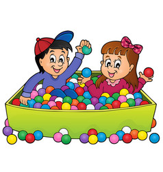 Kids play theme image 1 Royalty Free Vector Image