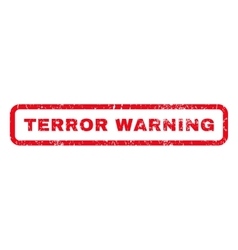 Terror Warning Rubber Stamp Royalty Free Vector Image