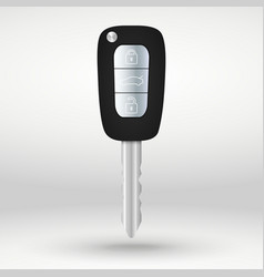 Car alarm system vintage poster with key and lock Vector Image