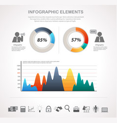 Retro infographics set Royalty Free Vector Image