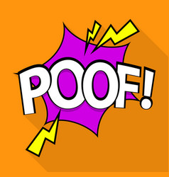 Pow explosion bubble icon pop art style Royalty Free Vector