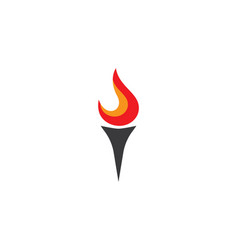 Torch logo Royalty Free Vector Image - VectorStock