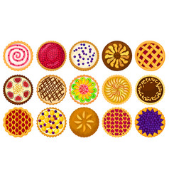 Cake top view iconcartoon icon Royalty Free Vector Image