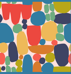 Abstract bubbles dynamic fluid seamless pattern Vector Image