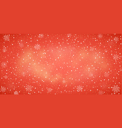 Snow red background christmas snowy winter design Vector Image