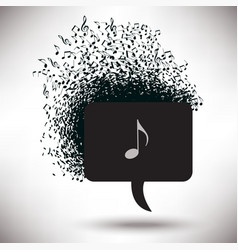 Sign music of musical notes Royalty Free Vector Image