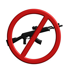 No weapons allowed sign red ban signs images Vector Image