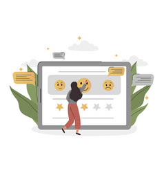 User feedback rating concept Royalty Free Vector Image
