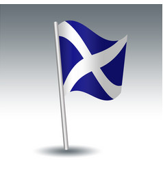 Waving maritime signal flag m mike Royalty Free Vector Image