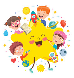 Children concept design Royalty Free Vector Image