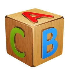 Kids abc letter blocks Royalty Free Vector Image