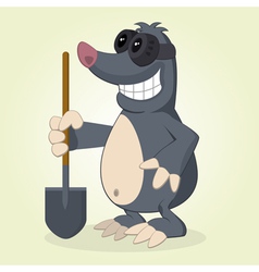Mole animal character with different emotions Vector Image
