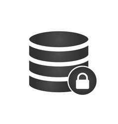 Database server isolated flat web mobile icon Vector Image