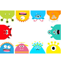 Cute cartoon monsters set collection for any Vector Image