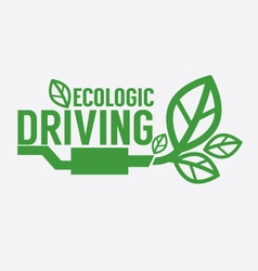 Eco car concept Royalty Free Vector Image - VectorStock