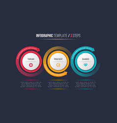 Abstract 3 steps road timeline infographic Vector Image