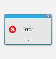 Access denied pop-up computer system window Vector Image