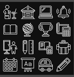Mathematics icons set Royalty Free Vector Image