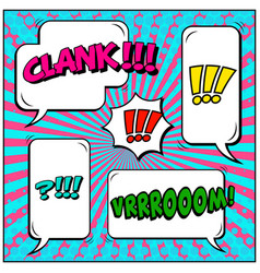 No word comic book pop art Royalty Free Vector Image