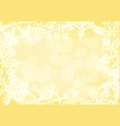 Frame template design with yellow background Vector Image