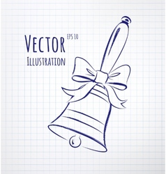 School bell Royalty Free Vector Image - VectorStock