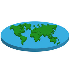 Modern concept world map with infographic Vector Image