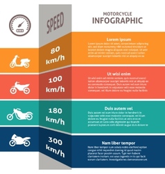 Biker infographic classification chart Royalty Free Vector