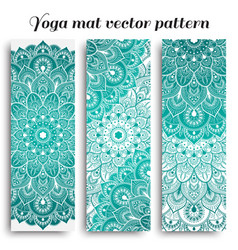 Hand drawn yoga mat pattern Royalty Free Vector Image