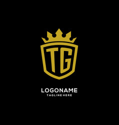 Tg initials logo monogram Royalty Free Vector Image
