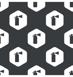 Black hexagon cutting scissors pattern Royalty Free Vector