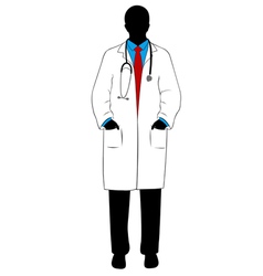 Medical doctor silhouette Royalty Free Vector Image