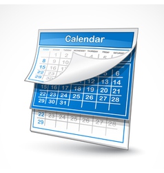Calendar Royalty Free Vector Image - VectorStock