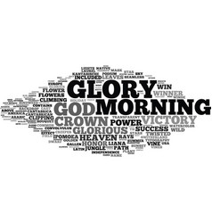Glory word cloud concept Royalty Free Vector Image